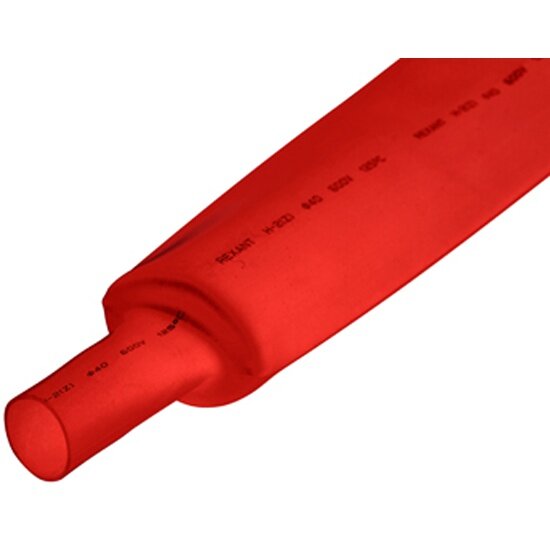 Термоусадочная трубка Rexant 40,0/20,0 мм красная (10 шт. по 1 м.), 24-0004