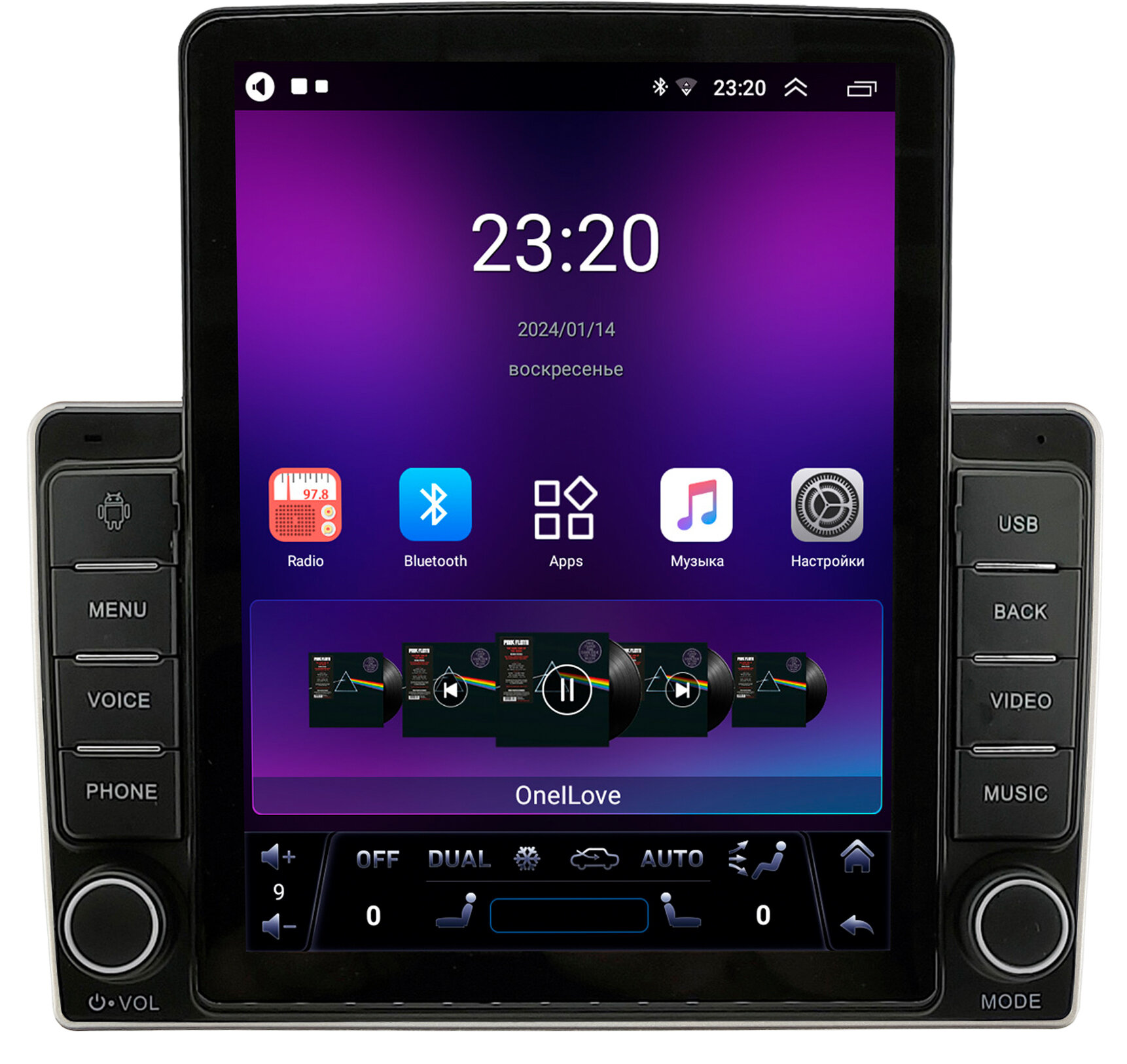 Штатная магнитола Canbox GTR095-9-316 Hyundai Grand Starex, H1 2 2007-2015 (серебро) Android 10 (QLed, 4/64, DSP, CarPlay)