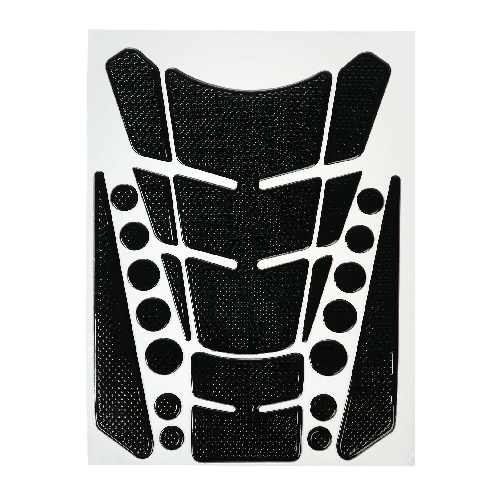 Защитная наклейка на топливный бак мотоцикла, 20×14 см, чёрный