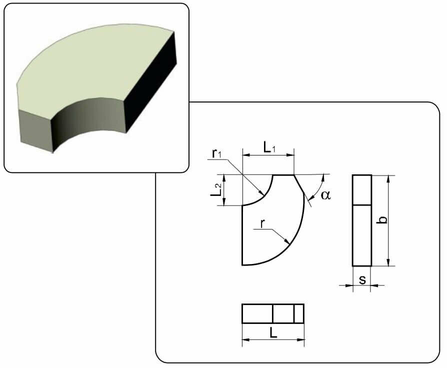 18050 пластина ВК8 (1 шт.) Sekira 00-00013545