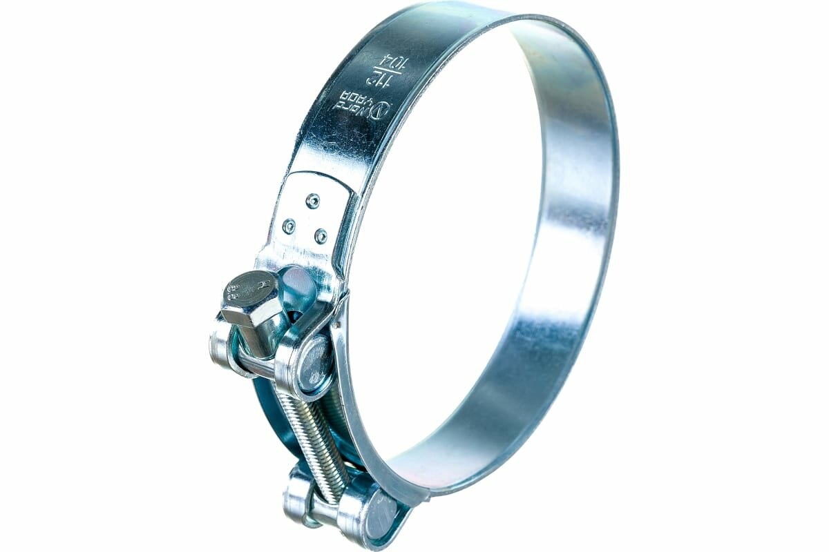 Nord-Yada силовой хомут Д 104-112 мм Ш 24 мм Т 1,5 мм болт М8х75 оцинкованная сталь 906005