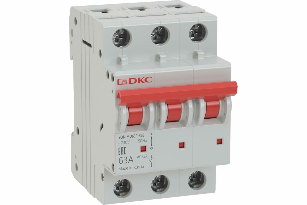 YON MD63P-363 модульный нагревательный выключатель 3P 63A для электрооборудования