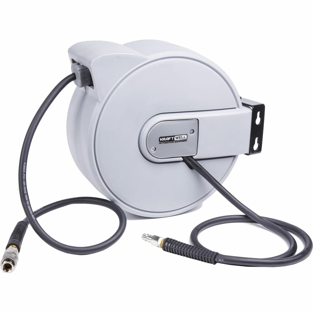 Закрытая пластиковая катушка для раздачи воздуха/воды KraftWell KRW1731. C8