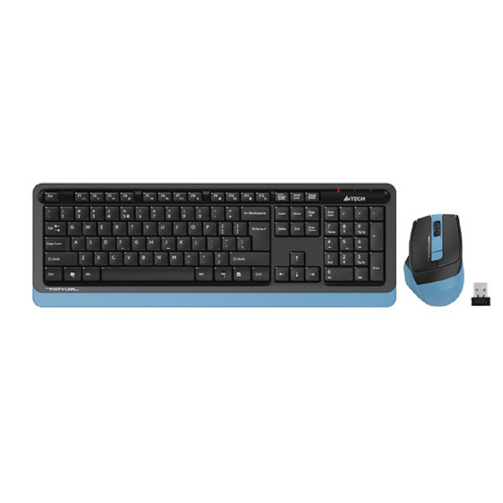 Комплект (клавиатура + мышь) A4Tech FG1035 Navy Blue беспроводной