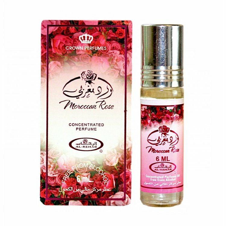 Al-Rehab Concentrated Perfume MOROCCAN ROSE (Масляные арабские духи марокканская роза Аль-Рехаб), 6 мл.