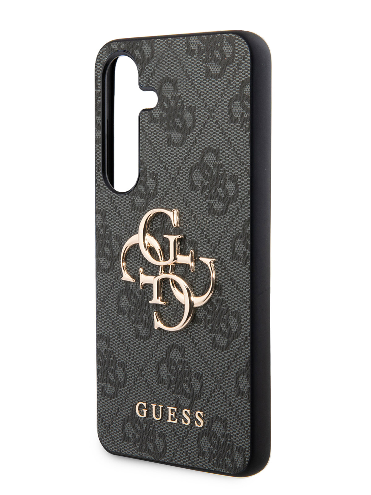 Guess для Galaxy S24+ чехол PU 4G Big metal logo Hard Black