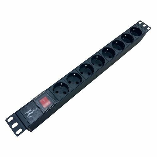 Блок распределения питания NTSS (NTSS-PDU-DA1015) гор. размещ. 8xSchuko базовые 10A C14