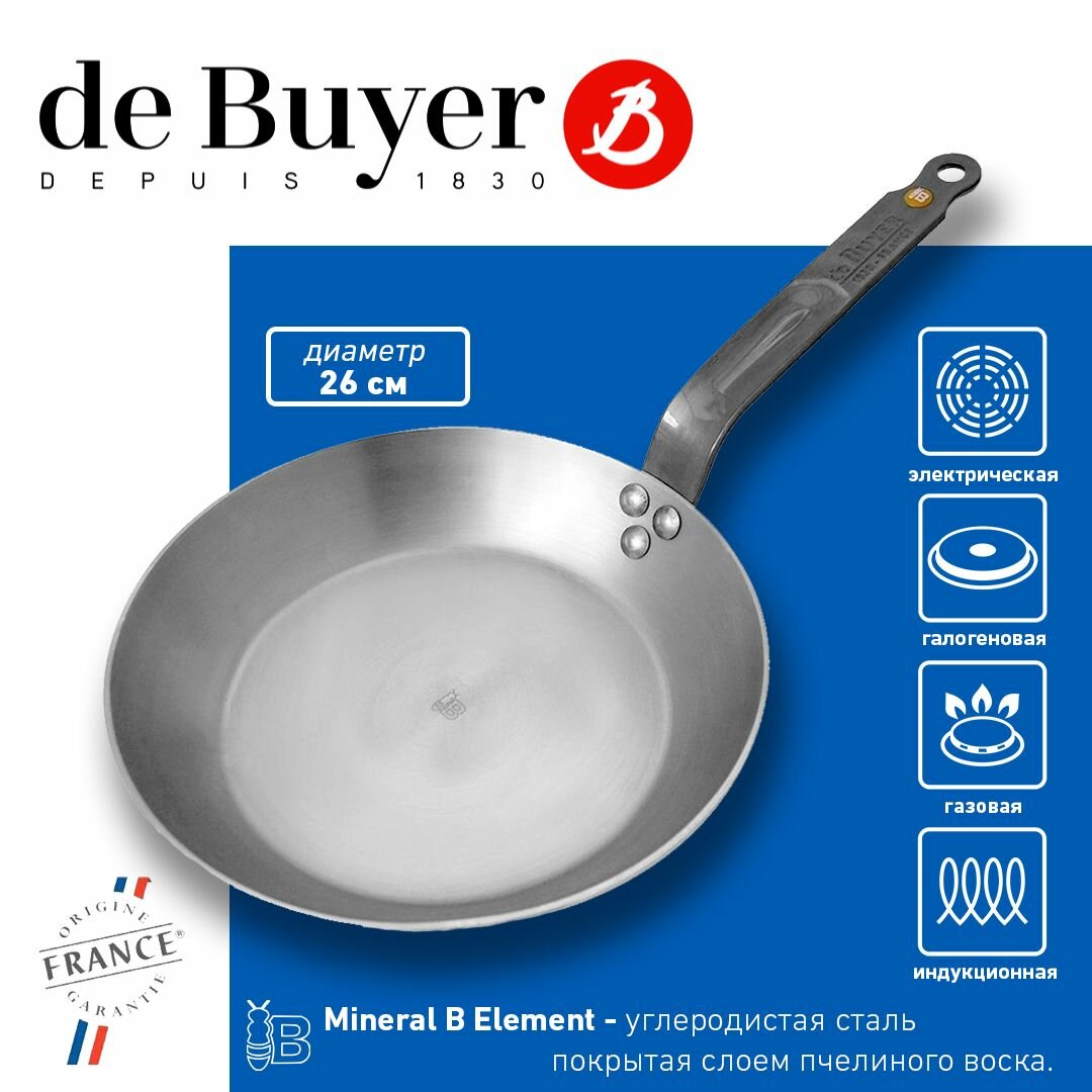Сковорода универсальная De Buyer Mineral B Element