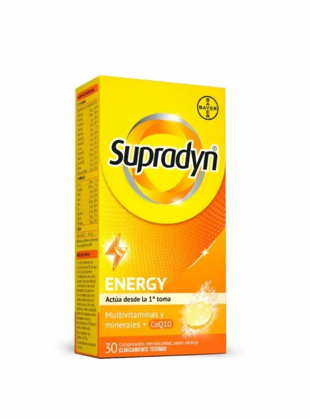 Шипучие витамины Bayer Supradyn Energy, для женщин и мужчин, апельсин