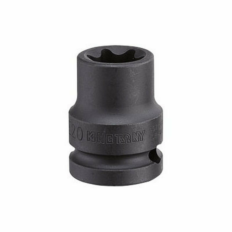 KING TONY Головка торцевая ударная TORX Е-стандарт 3/4", E24, L 56 мм 657524M