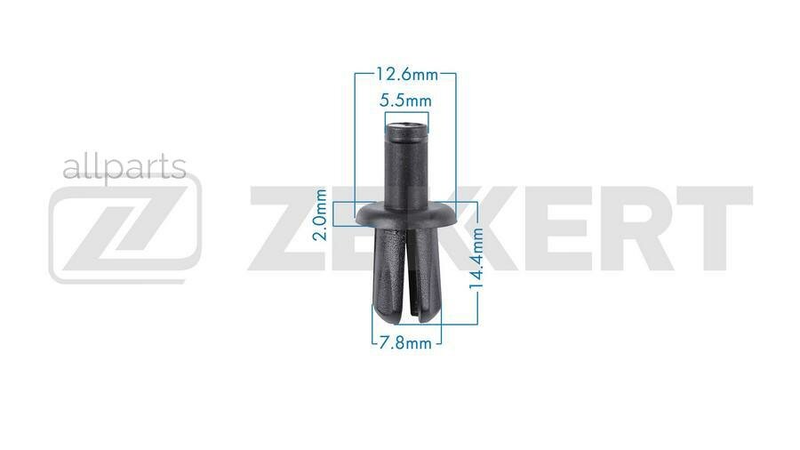 ZEKKERT BE-3741 Клипса крепёжная Land Rover (миним. кол-во заказа 10 шт)