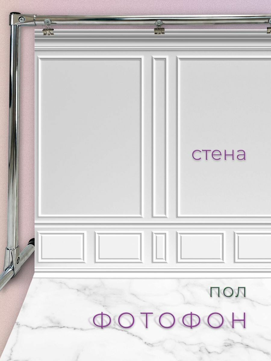 Фотофон для предметной съемки Fotofonkrd 120х60 см, виниловый, стена пол 3d