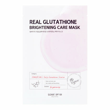 Some by Mi Real Glutathione Brightening Care Mask, Тканевая маска для сияния кожи лица с глутатионом, 20гр