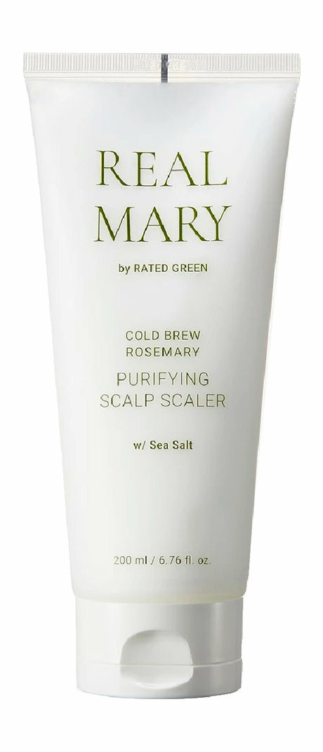 Rated Green Real Mary Cold Brewed Rosemary Purifying Scalp Scaler Очищающая и отшелушивающая маска для кожи головы с соком розмарина 200мл