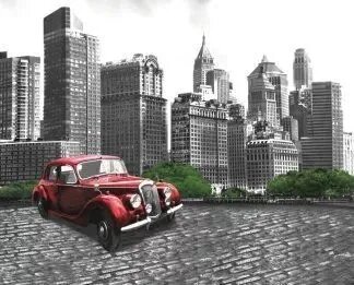 Фотообои флизелиновые Твоя планета декоративное панно Ретро 3.15*2.54