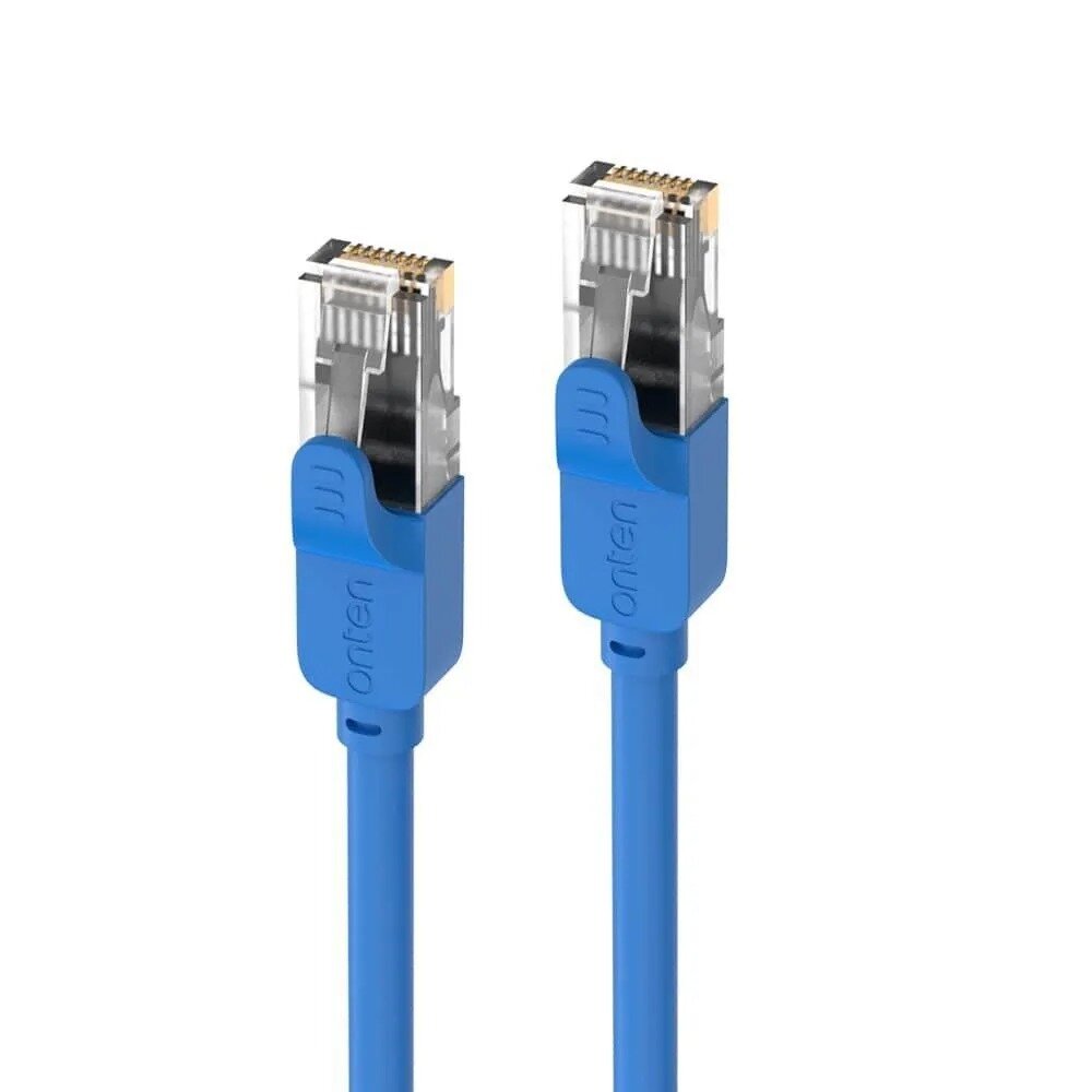 Кабель для интернета Патч-корд UTP Onten E601 RJ45, CAT.6e, 1м синий