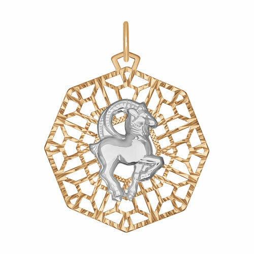 Подвеска, красное золото, 585 проба