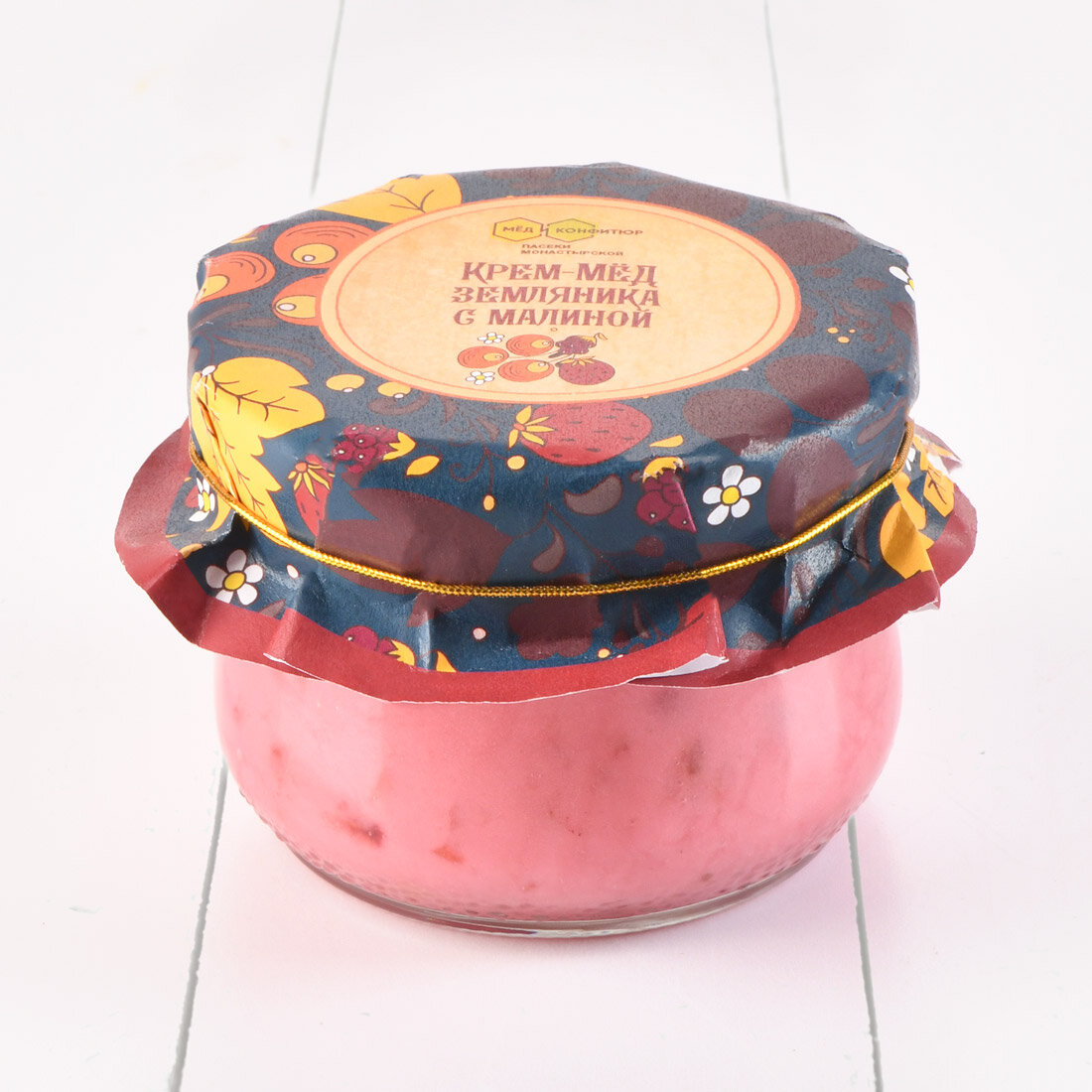 Крем-мед земляника с малиной "Русский стиль" 230 гр