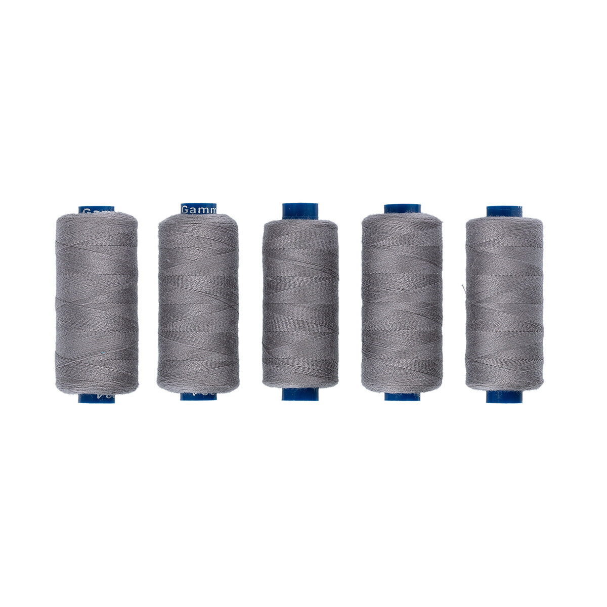 Нитки швейные 5 шт 40/2 365 м 400 я "Gamma" полиэстер №334 серый