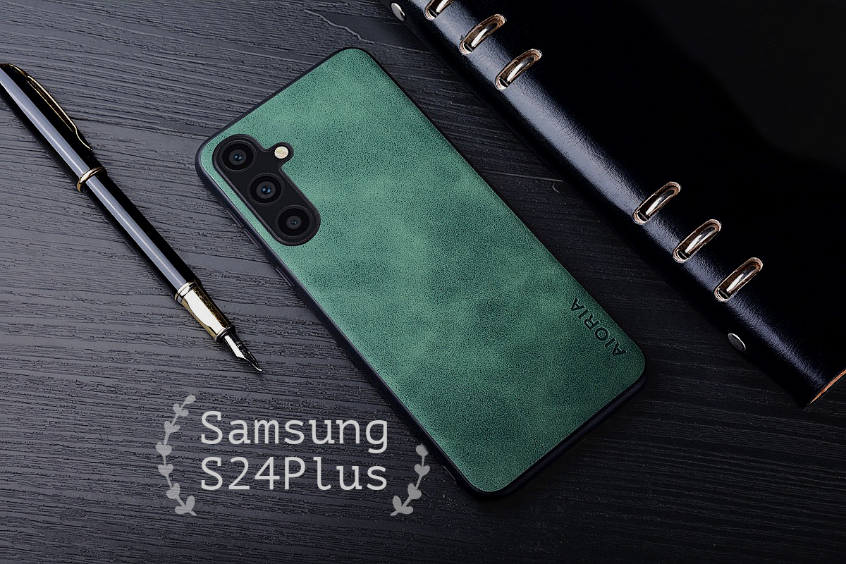 Чехол на Samsung S24+ зеленый- Чехол самсунг S24 Plus зеленый