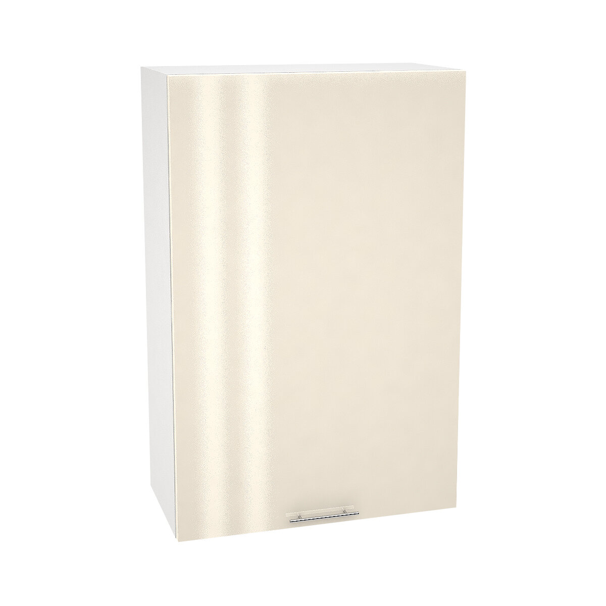 Кухонный шкаф навесной, Кухня Валерия, ШВ609М, Белый / Ваниль Глянец