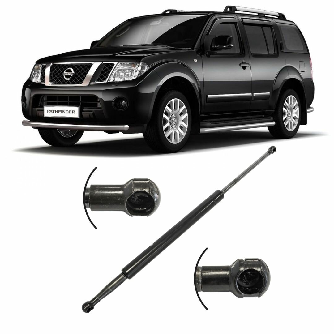 Амортизатор-газовый упор крышки багажника Nissan PATHFINDER 3 R51 2004-2014. Упоры багажника Ниссан Патфайндер 3