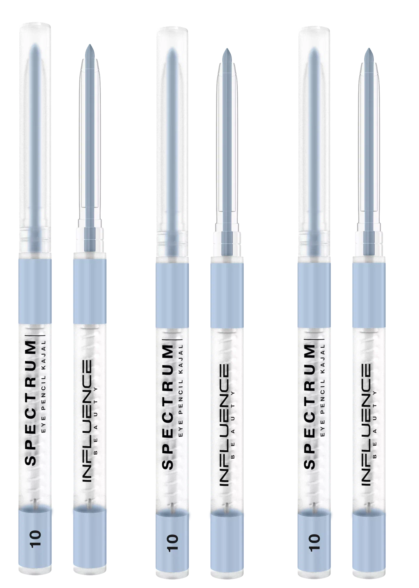 Карандаш для глаз автоматический Influence Beauty Spectrum/Automatic eyepencil тон/shade 10 3 шт