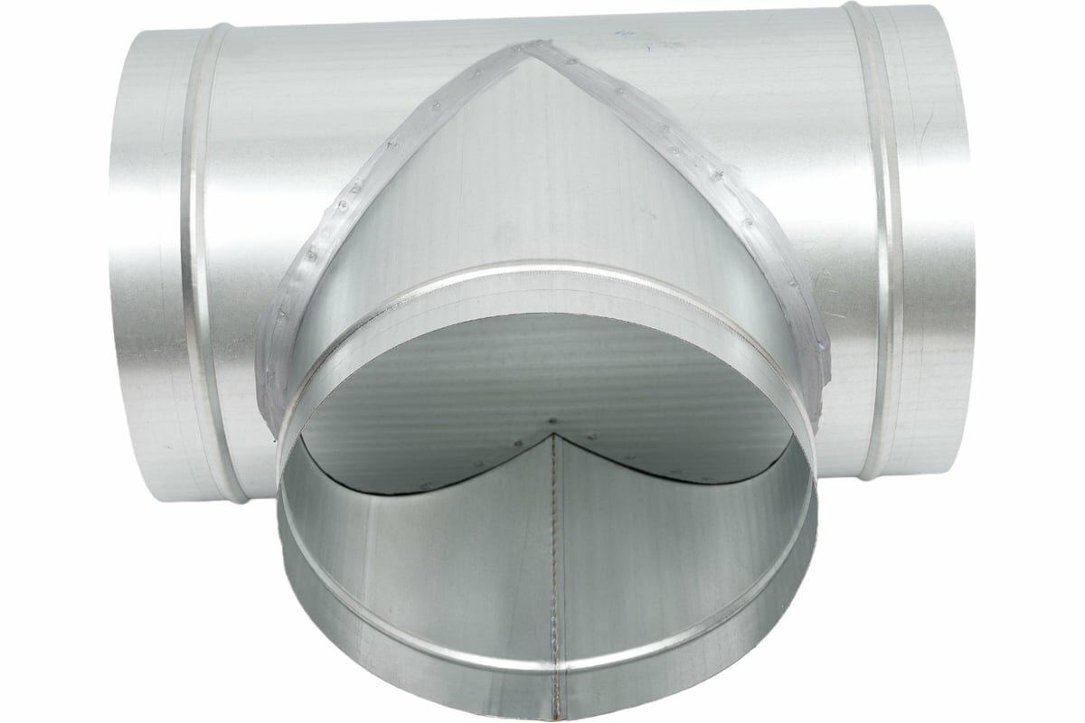 ORE тройник оцинкованный для воздуховодов Ø200 мм, соединение трубопроводов