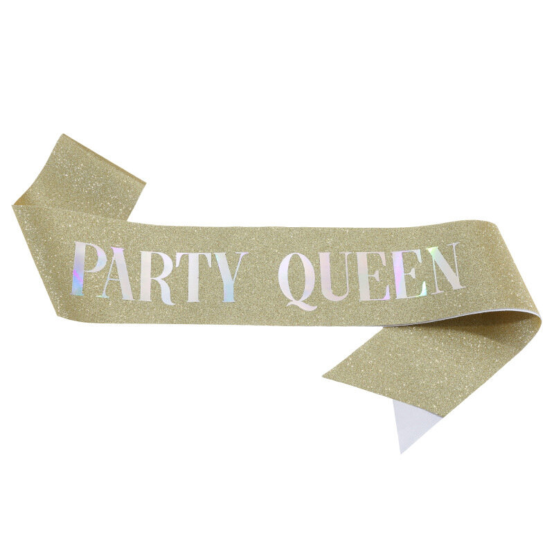 Пояс "Королева", золотой, блестящий, для выпускного, один размер