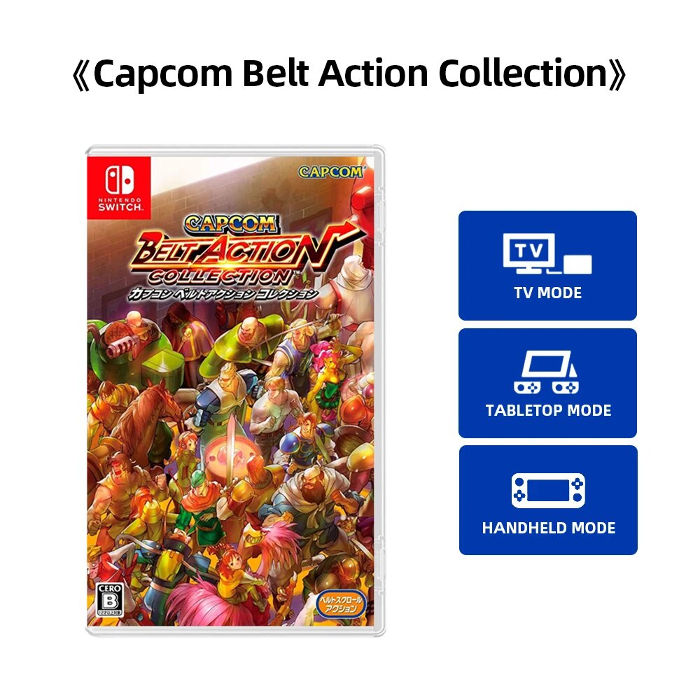 Экшн-карта Capcom Belt Collection - Nintendo Swtich Game, карта физической игры, экшн-жанр для Switch OLED Lite