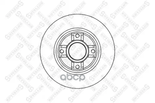 Диск тормозной задний! Renault Megane 1.4-2.0/1.9DCi 02> Stellox арт. 60203937SX