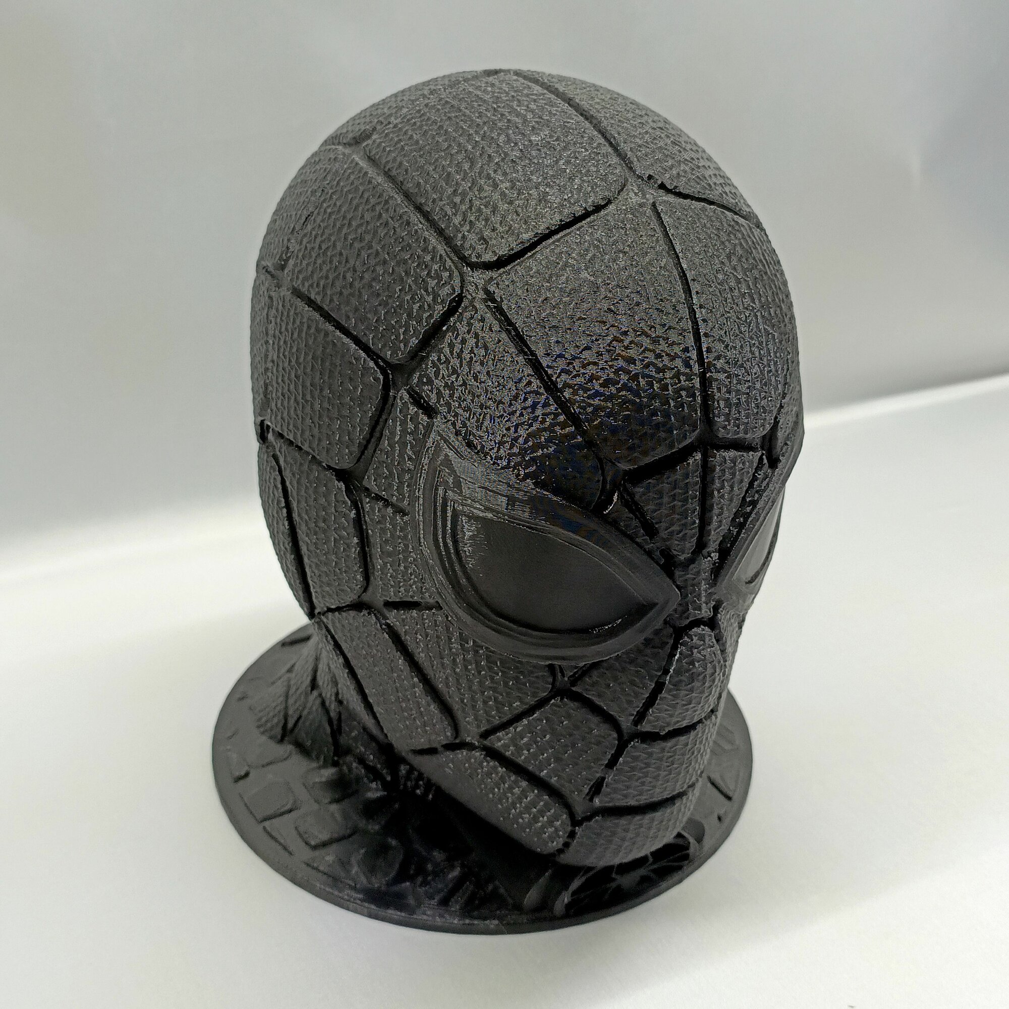 Держатель для наушников Человек Паук, настольный, голова, черный