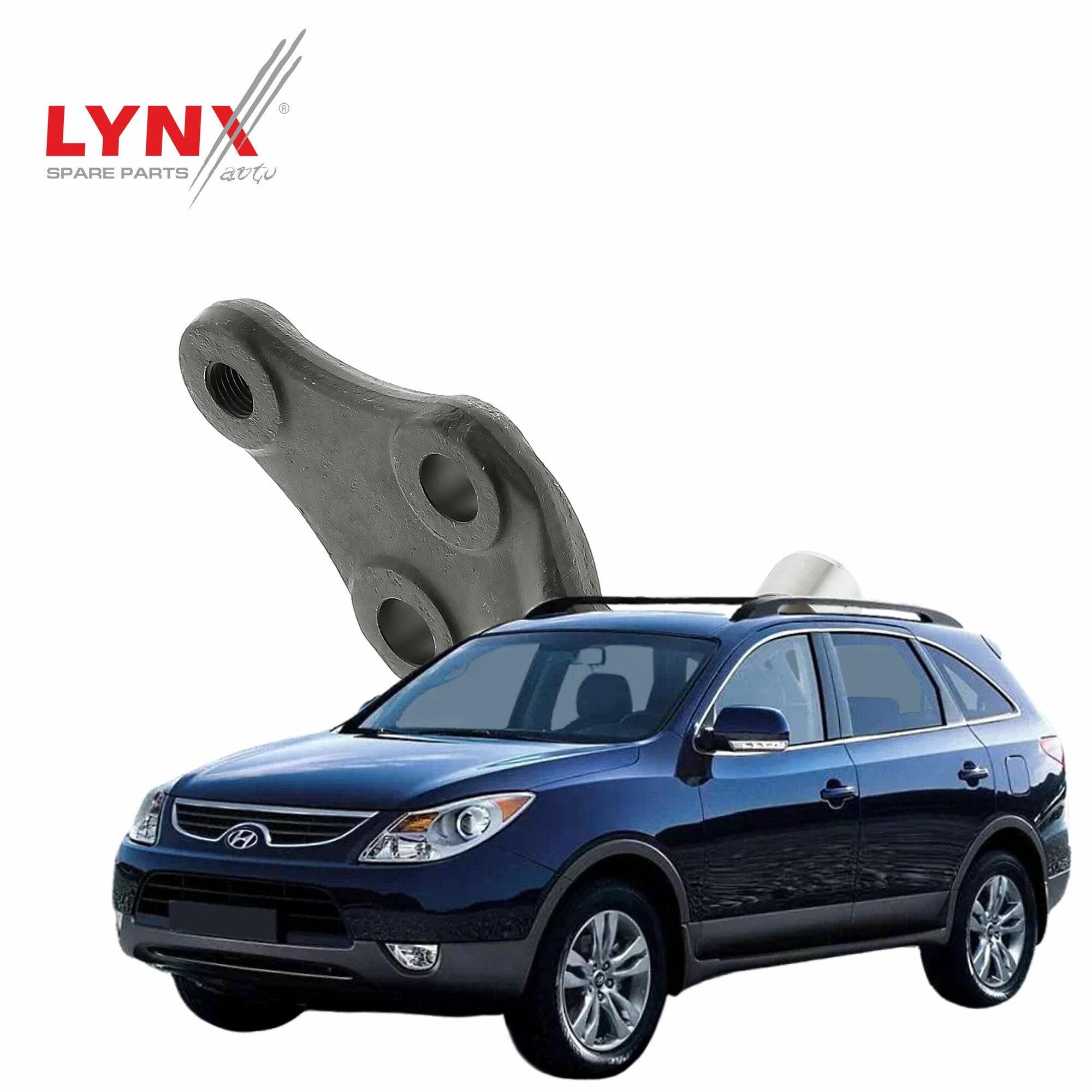 Опора шаровая Hyundai Santa Fe (3) / Хендай Санта Фе 2012 2013 2014 2015 2016 2017 2018 2019 / левая, нижняя, 1шт, LYNXauto