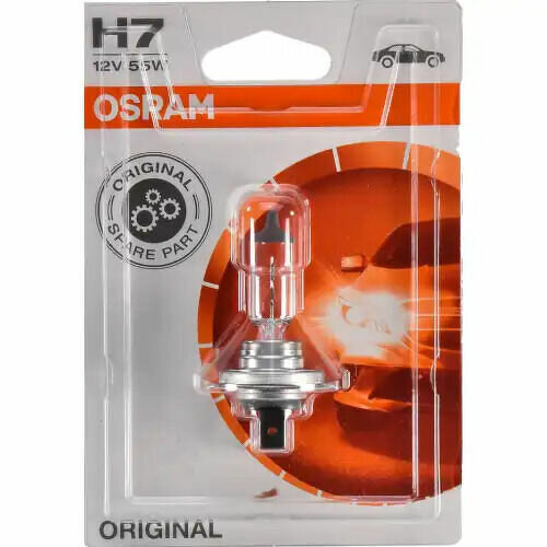 Заменен на 64210-1BL Лампа г/с H7 (55W) РХ26d Original блистер 12V 64210-01B 4050300925202 OSRAM