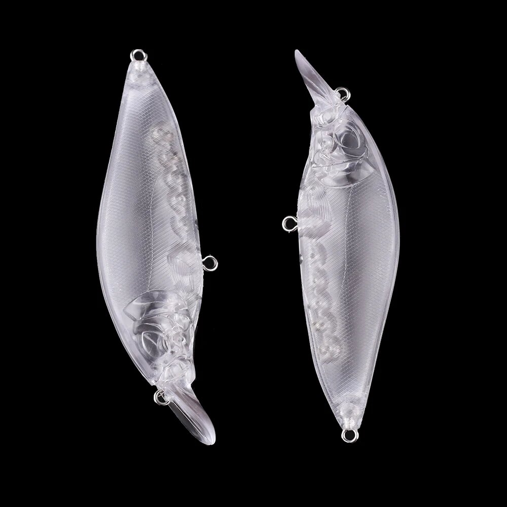 Chan'sHuang 20 шт. неокрашенные заготовки приманки 9 см 10,4 г плавающая мелкая наживка с крючком Сделай Сам искусственная рыболовная приманка ручной работы Снасть