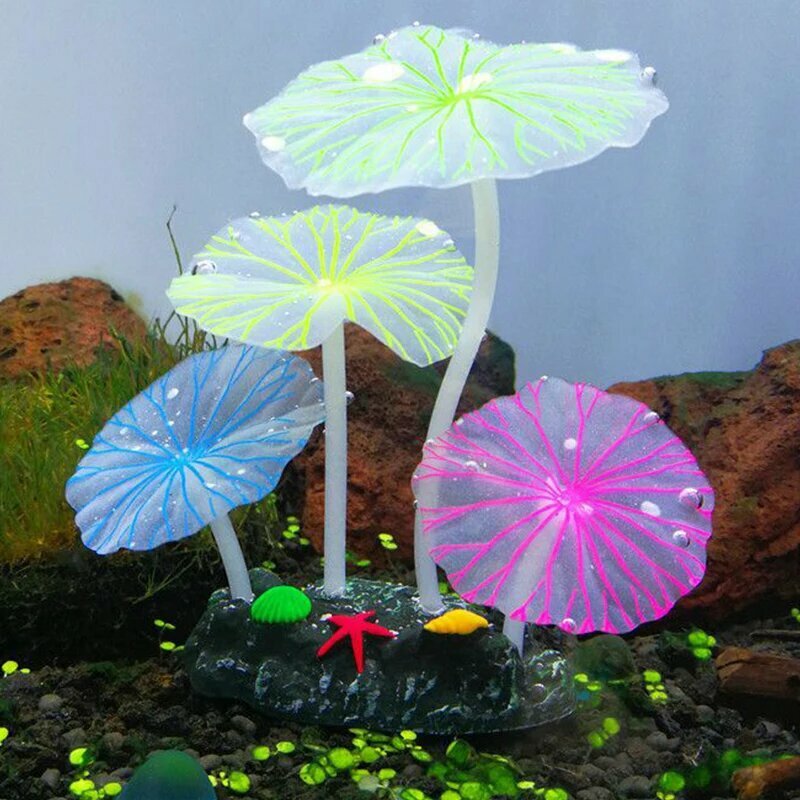 Светящийся искусственный коралловый риф для аквариума 2