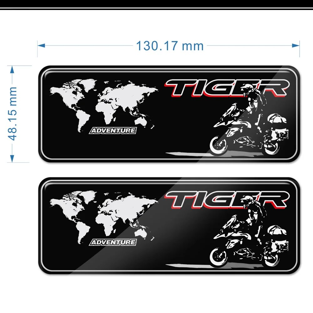 Наклейки Triumph TIGER Adventure, черные