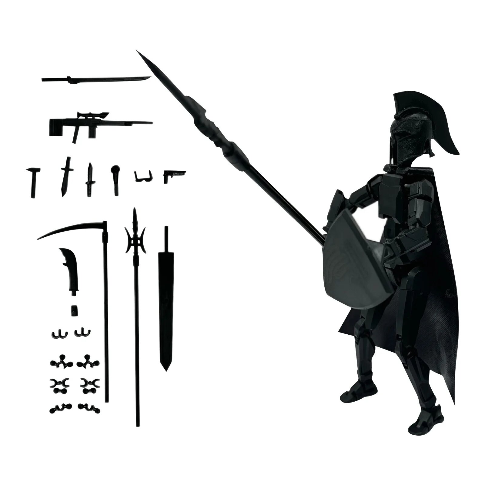 Фигурка Titan 13, фигурка робота T13, игрушки Stikbot с аксессуарами для оружия, 3D-печатные фигурки, многосочлененные п