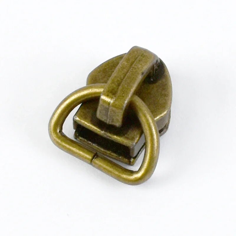 Бегунки для молнии бронзовые KY2063-Bronze, 5 шт.