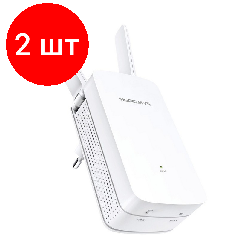 Комплект 2 штук, Усилитель сигнала Wi-Fi Mercusys MW300RE