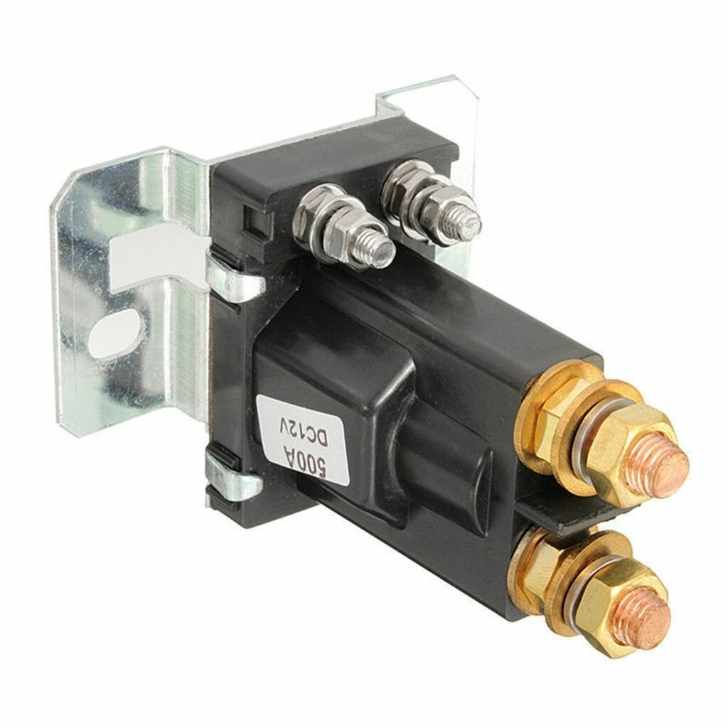 Контактор автоматического запуска, реле соленоида стартера автомобиля, выключатель питания 500A, 4 клеммы