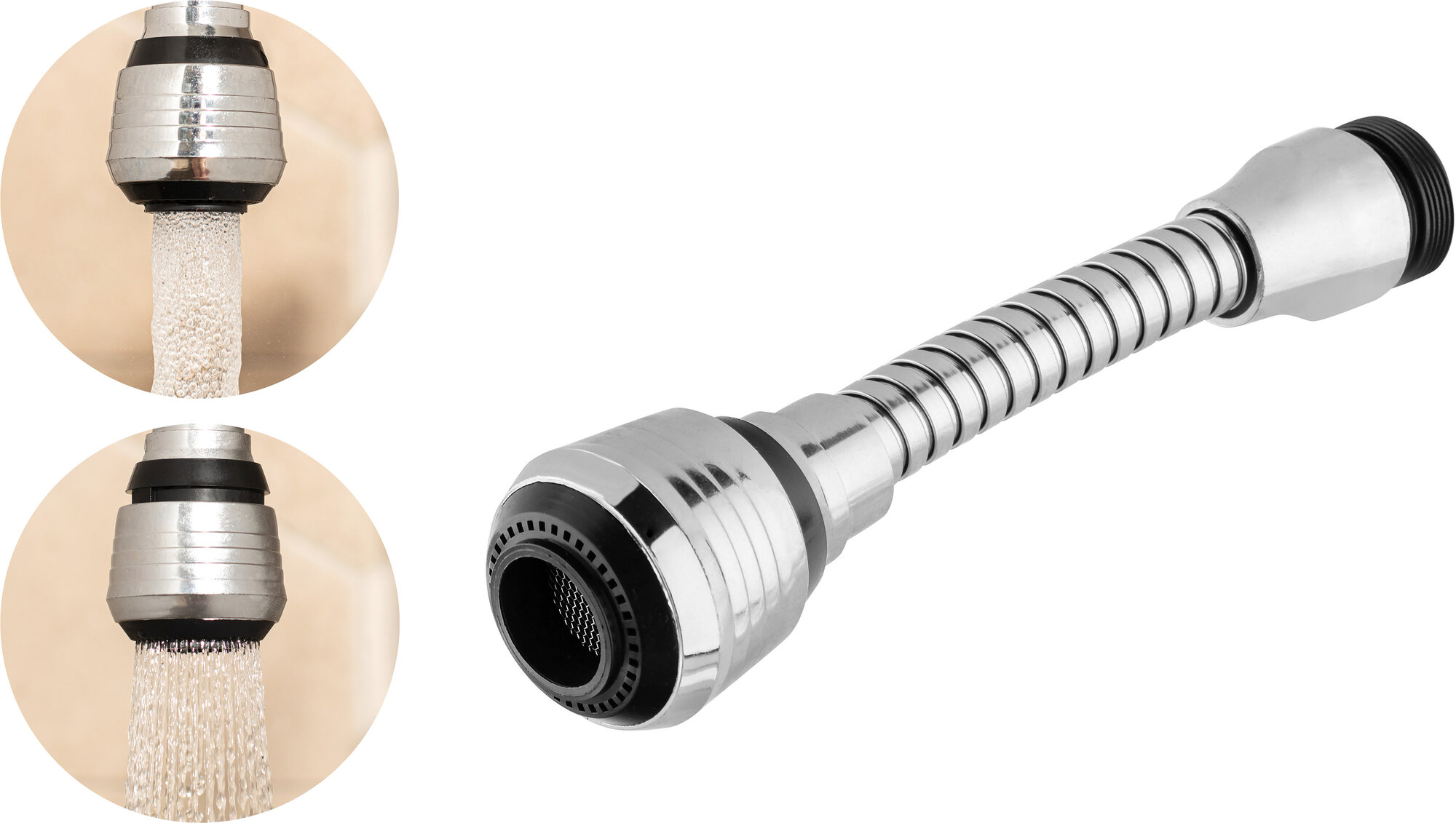 Аэратор универсальный (2 режима, гибкий шланг)