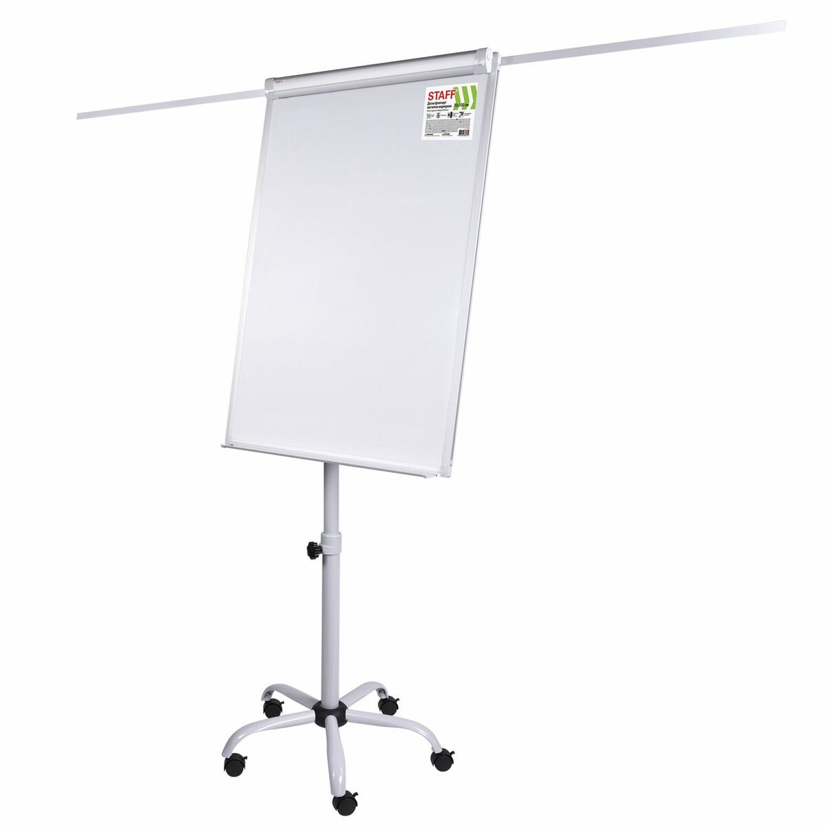 Флипчарт на пятилучии Staff (70х100см, лак, с доп. держателями для бумаги) (238005)