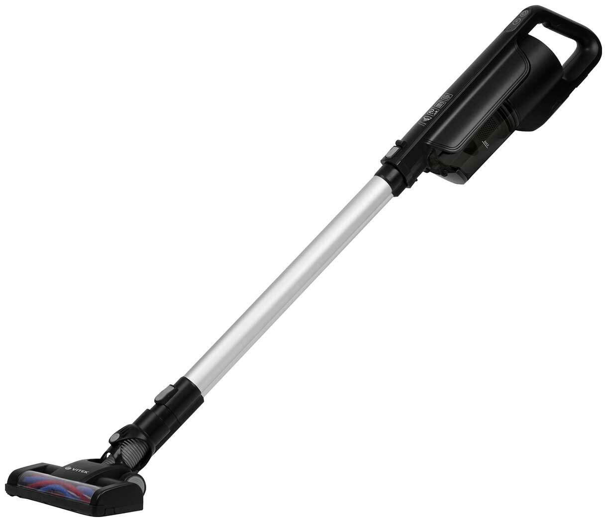 Пылесос вертикальный Vitek Midnight VT-1832, 120Вт, черный/серебристый