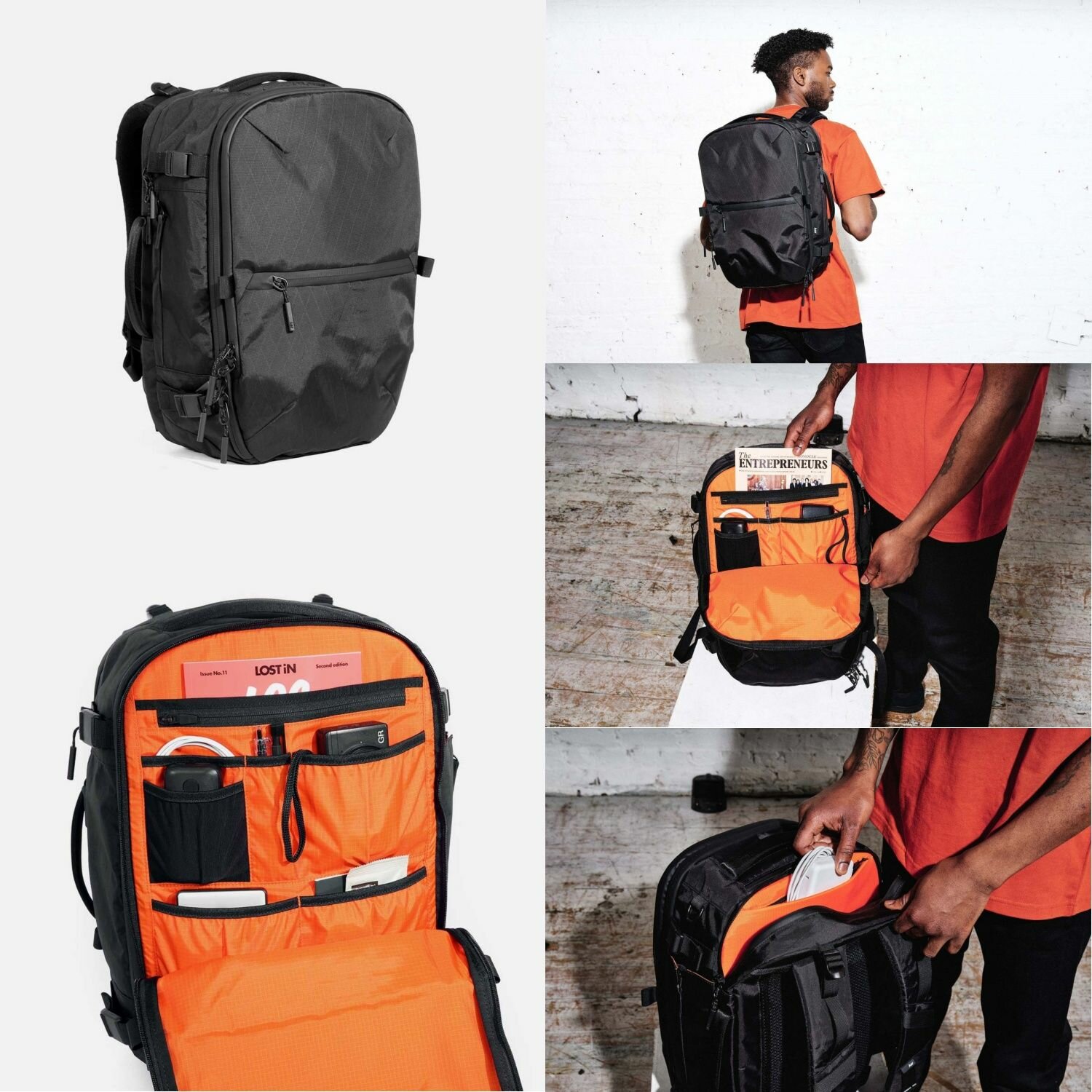 Рюкзак Aer Travel Pack 3 Small X-Pac, компактный, водонепроницаемый, 28L, с пожизненной гарантией