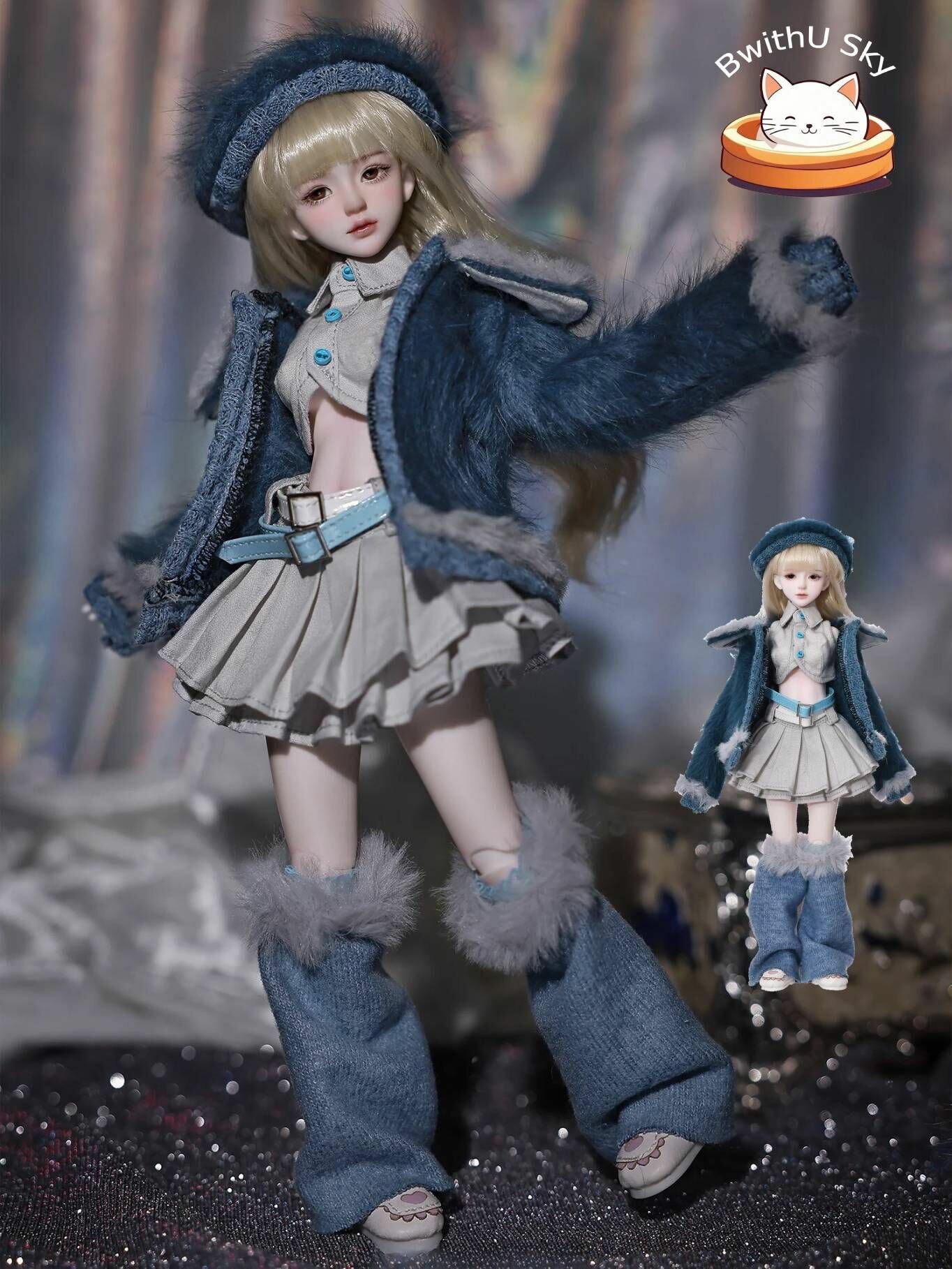 BwithU Bjd Aurola 1/6 Стройная супермодель из школы моды Cool Girl, Шарнирная кукла с мячом