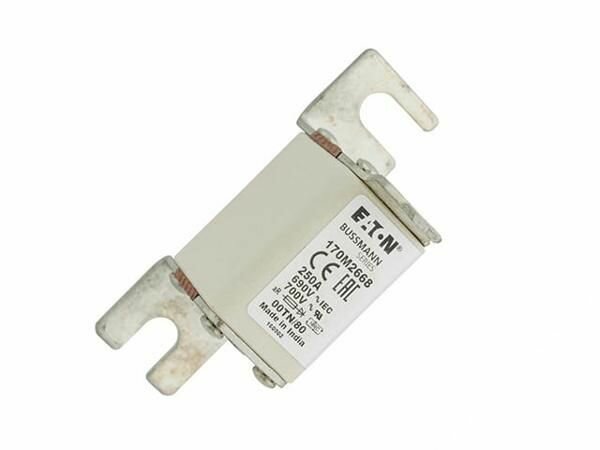 Предохранитель (плавкая вставка) BUSSMANN 170M2668, быстродействующий с характеристикой AR, 250 А, 690VAC, 00TN/80