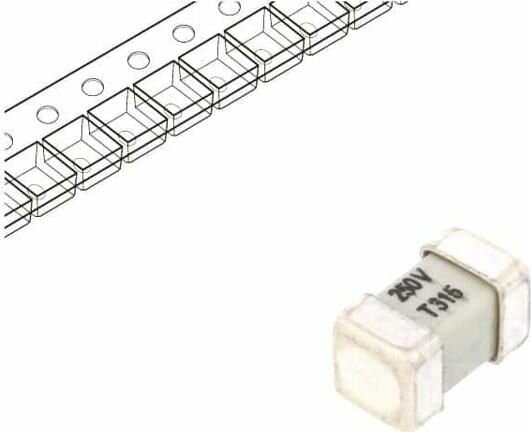 Предохранитель SIBA 160000.0,315-GT плавкая вставка медленный 315мА 250В SMD 1 шт
