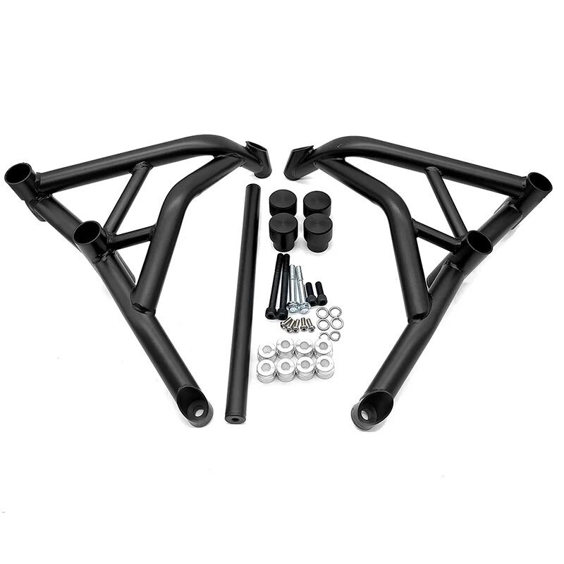 Для Yamaha MT-09 FZ-09 2014-2020 2021 2022 2023 2024 Crash Bar мотоциклетная трюковая клетка защита двигателя бамперы протектор MT09 FZ09 Черный, 2021-2024 Black