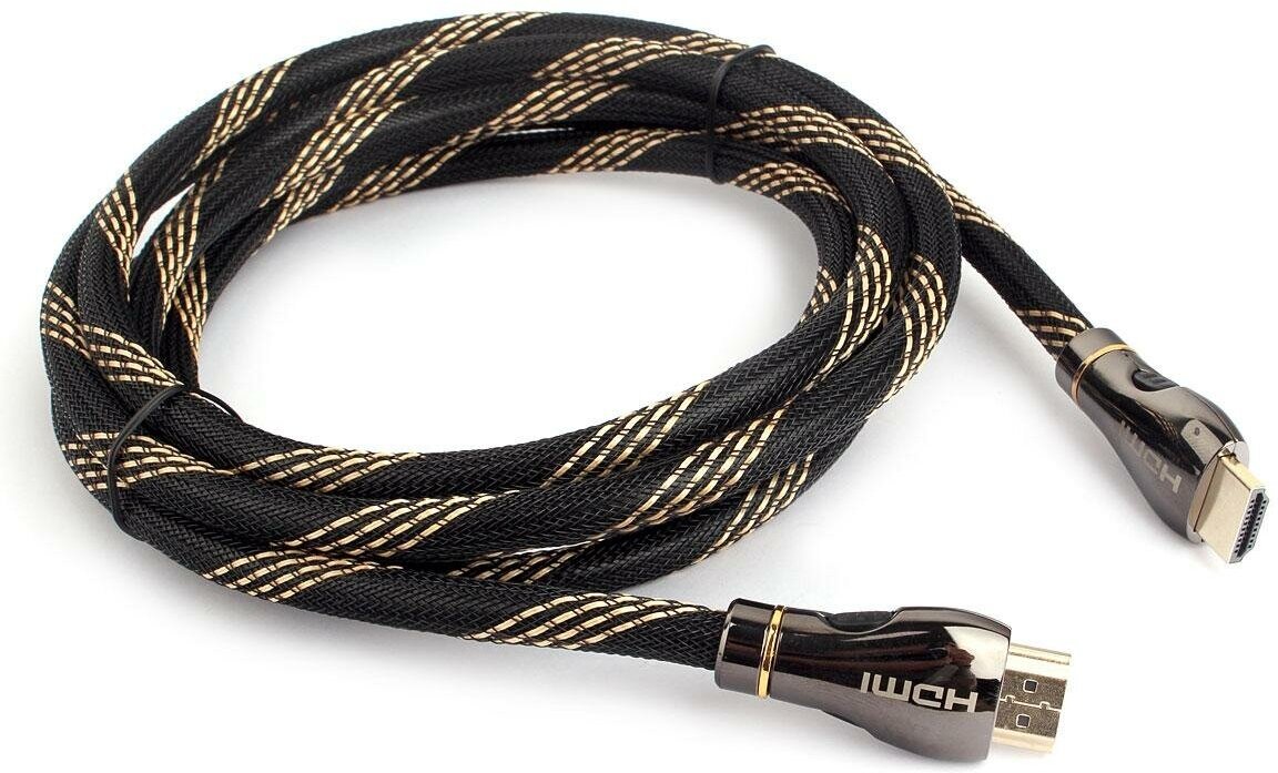 Кабель HDMI v2.1 8K 2,5 м, Cablexpert CCP-HDMI8K-2.5M в оплётке, экран